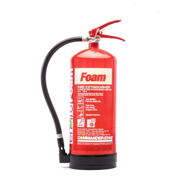 CommanderEDGE 6ltr enviroFoam Fluorine Free Foam Fire Extinguisher ...